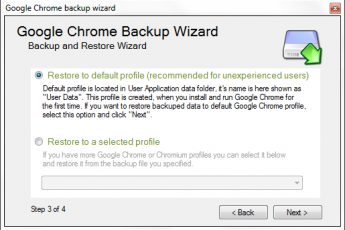 Come fare il backup di un profilo di Chrome